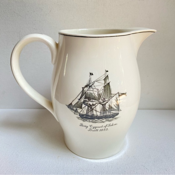 Spode | Dining | Spode England Boat Pitcher With Brig Cygnet Of Salem ...